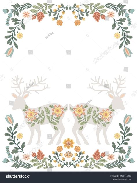Postcard Poster Made Folk Art Elements Stock Vector Royalty Free