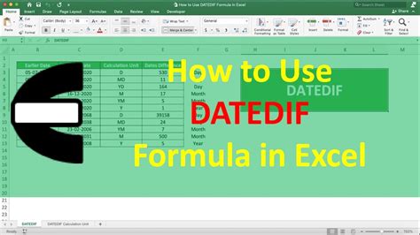 How To Use Datedif Formula In Excel Compute Expert Youtube