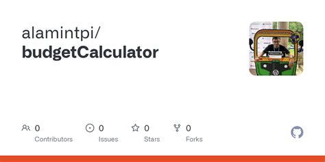 Github Alamintpibudgetcalculator