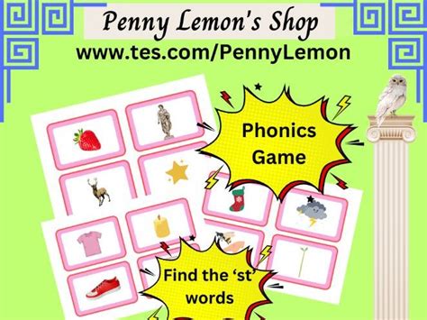 Phonics Game Find The St Words Teaching Resources