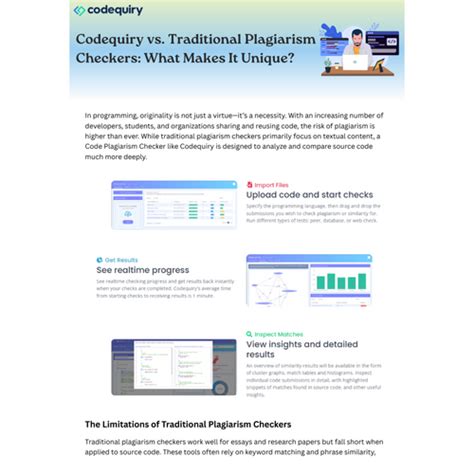 Why Codequiry Outperforms Traditional Plagiarism Checkers