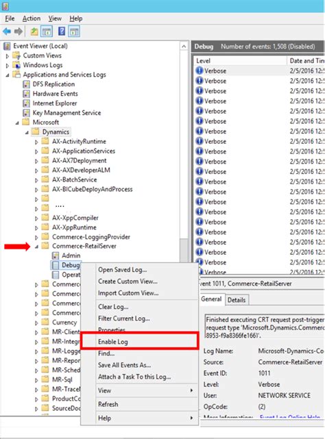 Commerce Component Events For Diagnostics And Troubleshooting Commerce Dynamics