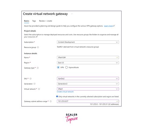 Azure Vpn Gateway Scaler Topics