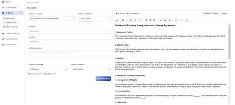 Create Ip Assignment And License Agreement Online 2025 Sample
