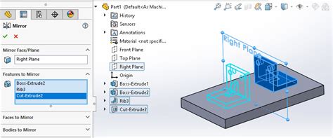 Cara Menggunakan Fitur Mirror Di Solidworks