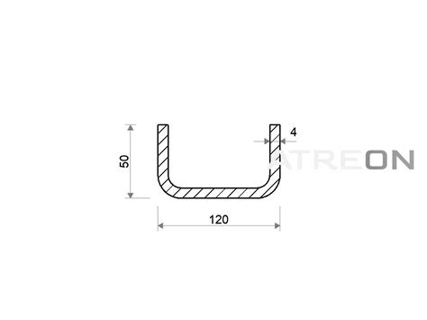 U Profil 50x120x50x4 Z Kategorie U Profily Skladem Atreon Cz