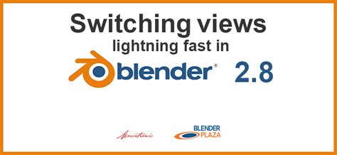 Blender 2 8 Quick Tip Switching Views Lightning Fast Blendernation