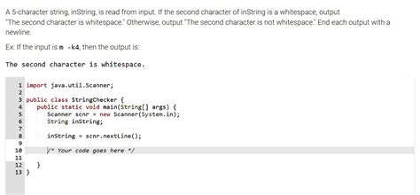 Solved Texts A 5 Character String Instring Is Read From Input If