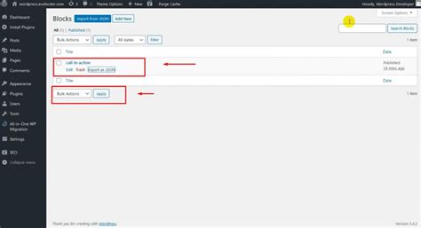 How To Import Export Your Wordpress Gutenberg Blocks