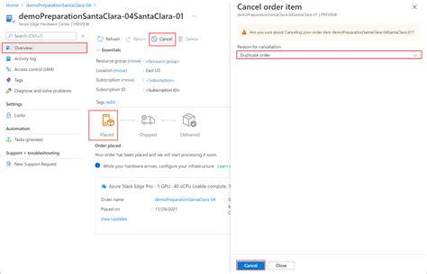 Manage Azure Edge Hardware Center Orders Microsoft Learn