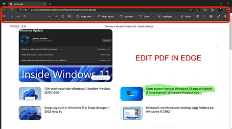 如何编辑PDF文件 Microsoft Edge Web浏览器