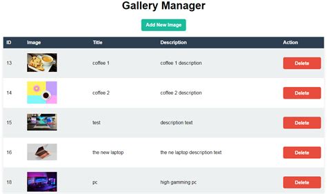 Php Image Gallery Management System In Php And Mysql C Javaphp Programming Source Code