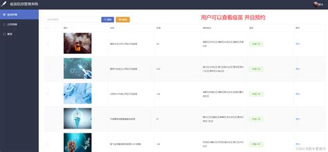 基于springboot vue的疫苗预约管理系统（java项目） 流感育苗接种预约管理开发系统 csdn博客