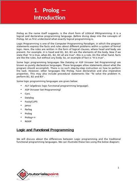Prolog Tutorial Autosaved Pdf Computer Programming Software Engineering