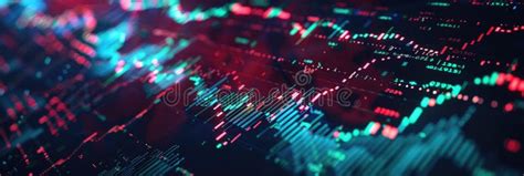 Stock And Forex Trading Chart Digits Numbers Bearish And Bullish Candles Data And Digital