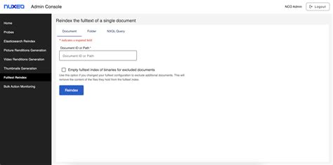 Nuxeo Admin Console Nuxeo Documentation
