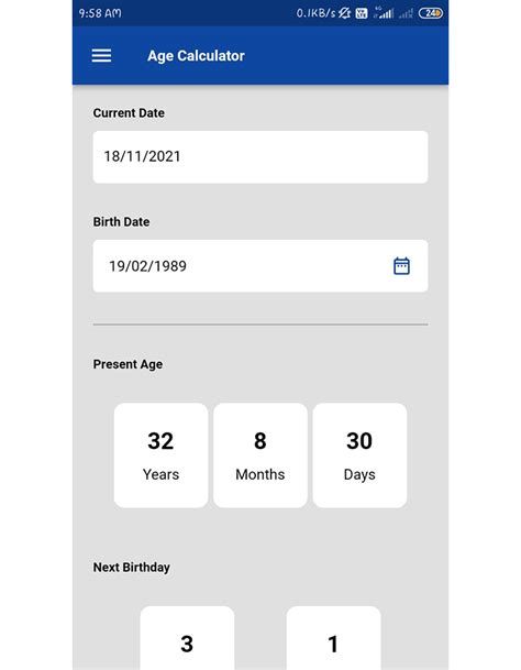 Age Calculator Flutter App Firebase By Elsnertechnologies Codecanyon