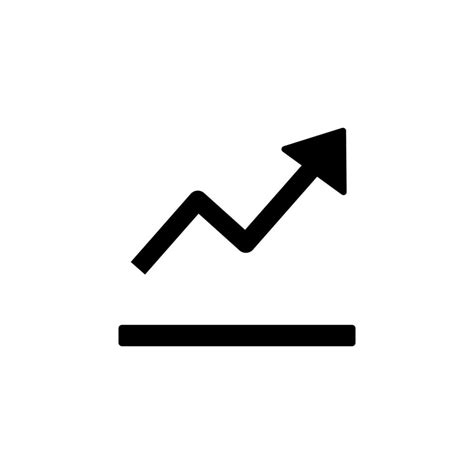 Chart Arrow Up Vector Icon Vector Art At Vecteezy