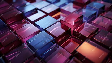 Premium Ai Image Futuristic Architecture Reflects Vibrant Geometric Shapes In A Modern Design