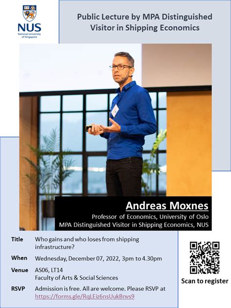 Public Lecture By Mpa Distinguished Visitor In Shipping Economics