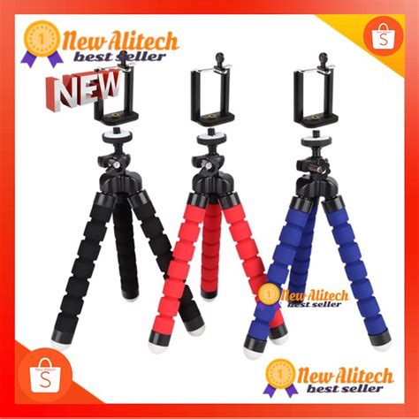 New Alitech ขาตั้งกล้องและมือถือ3ขาที่มีความยืดหยุ่นปลาหมึก Size S Shopee Thailand