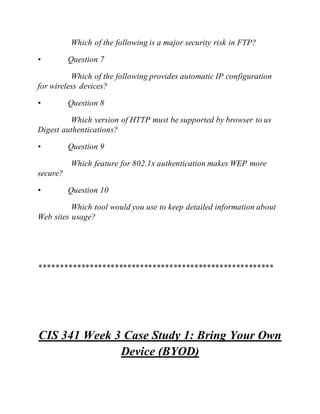 Cis 341 Enthusiastic Study Snaptutorial Com
