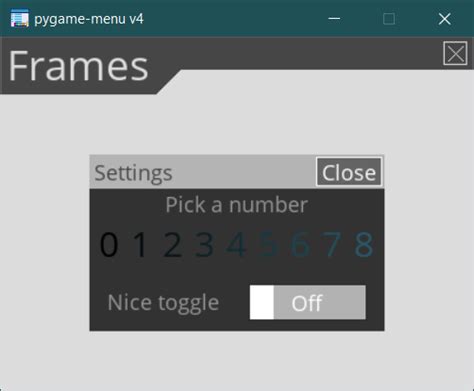 Adding Widgets Pygame Menu Documentation