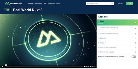 nuxt video courses