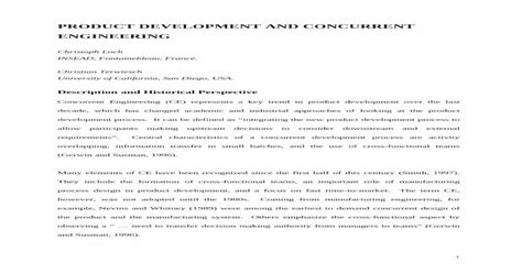 Pdf Product Development And Concurrent Engineeringbayanboxirview1335446445631086738docpdf