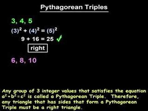 Pythagorean Triples Video Geometry CK Foundation