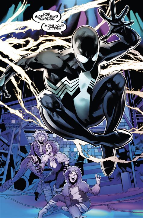 Symbiote Spiderman Comic Drawing