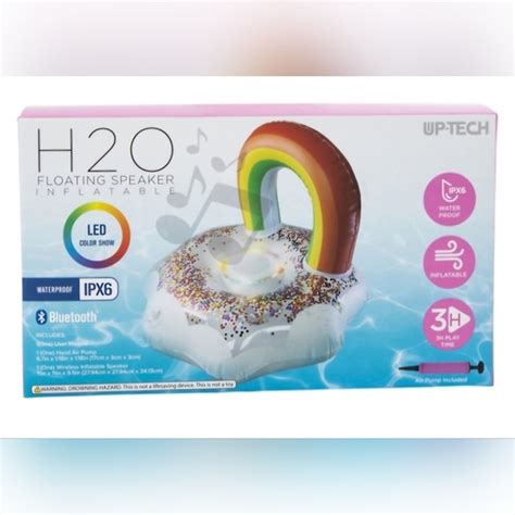 Uptech Portable Audio And Video Led Bluetooth Speaker Inflatable Pool