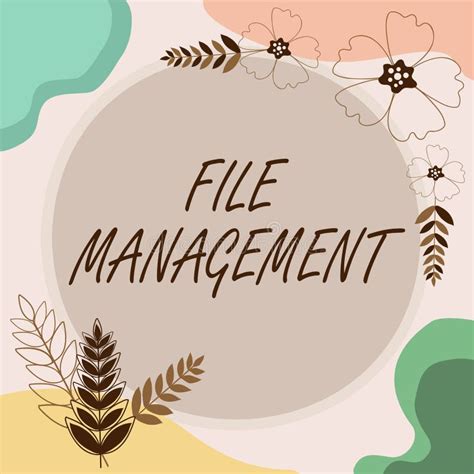 Sign Displaying File Management Conceptual Photo Computer Program That