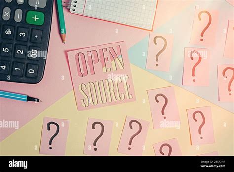 Text Sign Showing Open Source Business Photo Showcasing Contains The Source Code That Can Be