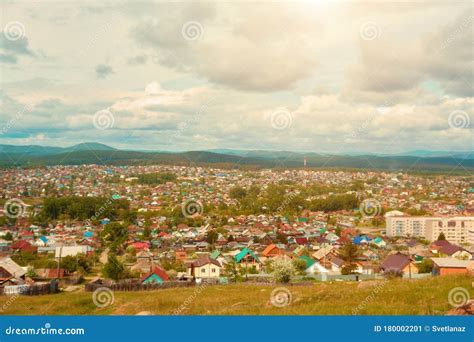 View Of The Old Part Of The City Of Miassa It Is Located In The