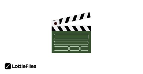 Free Film Slate Clapboard Animation By Jazmín Lottiefiles