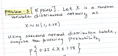 Solved Problem −3 5 Points Let X Is A Random Variable