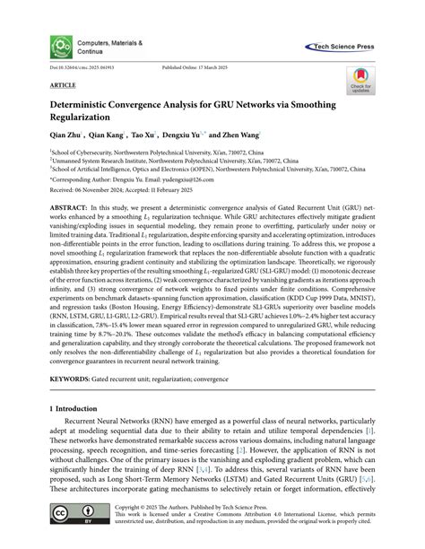 Pdf Deterministic Convergence Analysis For Gru Networks Via Smoothing