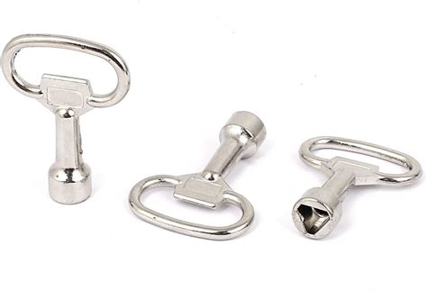 Uxcell Triangle Socket Spanner Key 3pcs For 9x9mm Triangular Panel Lock