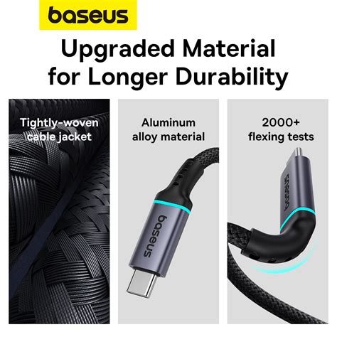 Usb C Кабель удлинитель Baseus High Definition 10gbps 100w 0 5 1m купить по 5 900 ₸ Baseus