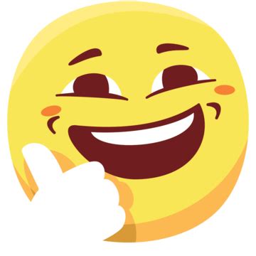 Thumbs Up Emoji Vector Sticker Clipart Cartoon Emoji Showing His Thumb