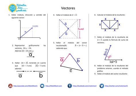 Vectores Ejercicios Propuestos Pdf