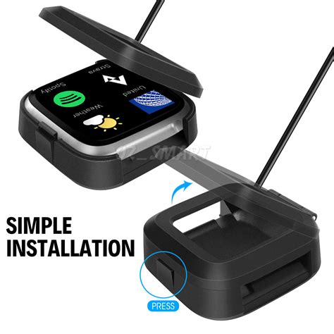 For Fitbit Versa Watch Charging Dock Usb Cable Replacement Power Charger Ebay