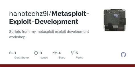 GitHub Nanotechz9l Metasploit Exploit Development Scripts From My