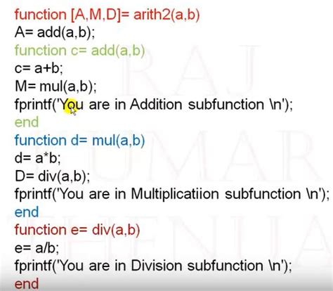 Lecture 34 Nested Function In Matlab Matlab Programming