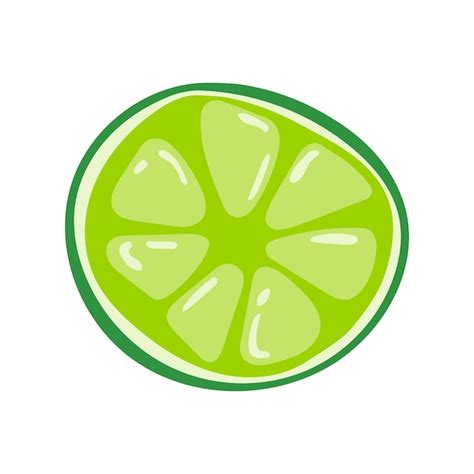 Premium Vector Lime Doodle Style Isolated On White Background
