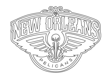 New Orleans Pelicans Coloring Pages Free Printable Pdf Sports Coloring