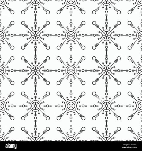 Vector Seamless Pattern Regularly Repeating Ornament Of Geometric Shapes Modern Stylish