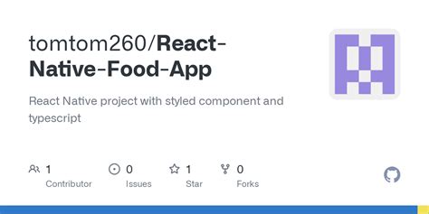 Github Tomtom260react Native Food App React Native Project With Styled Component And Typescript