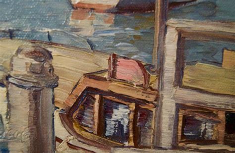 Alan Grieve Sydney Harbour Before The Opera House Early 20th Century Oil By Alan Grieve At